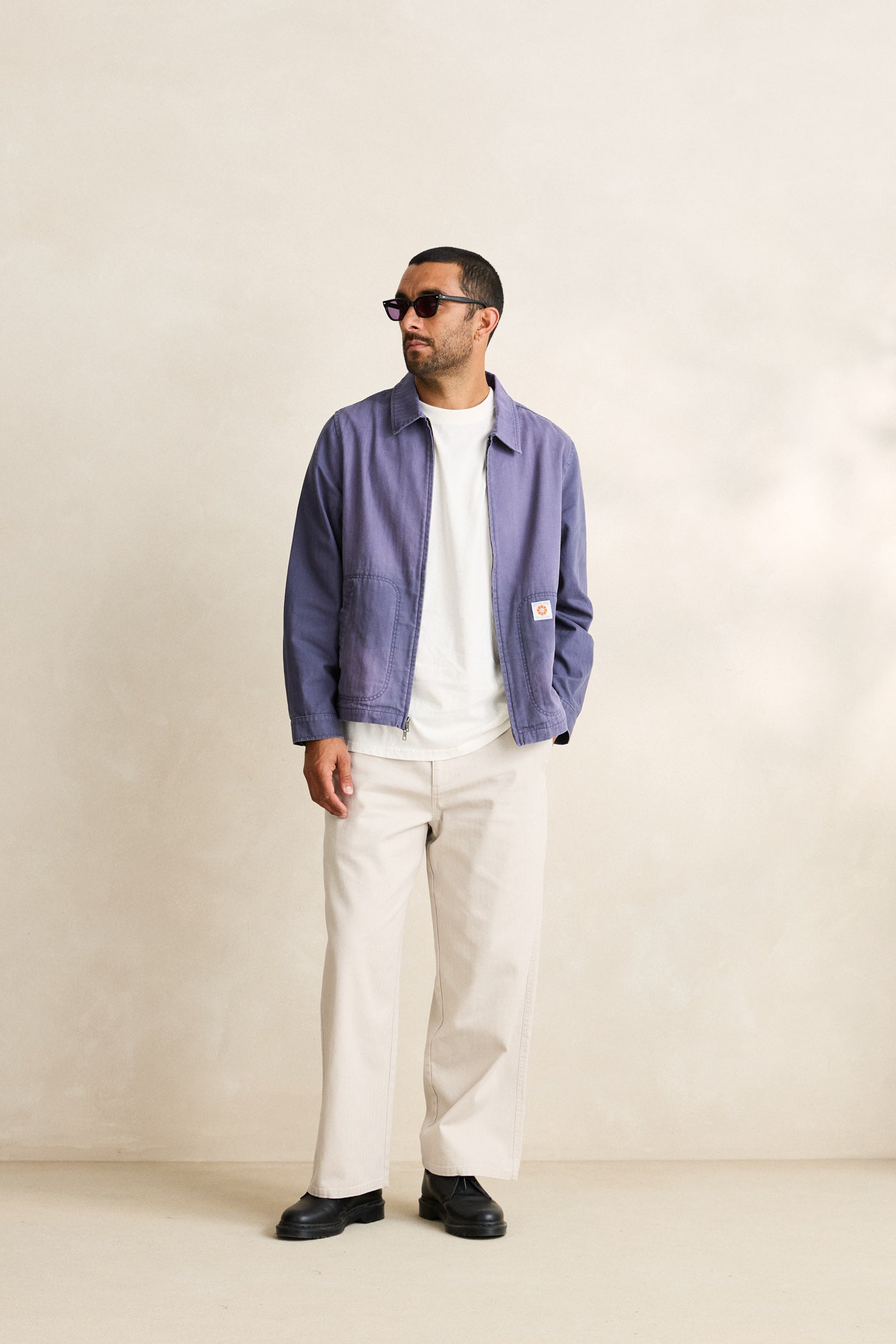 Herringbone Sun Wash Jacket Vintage Blue – Rhythm US