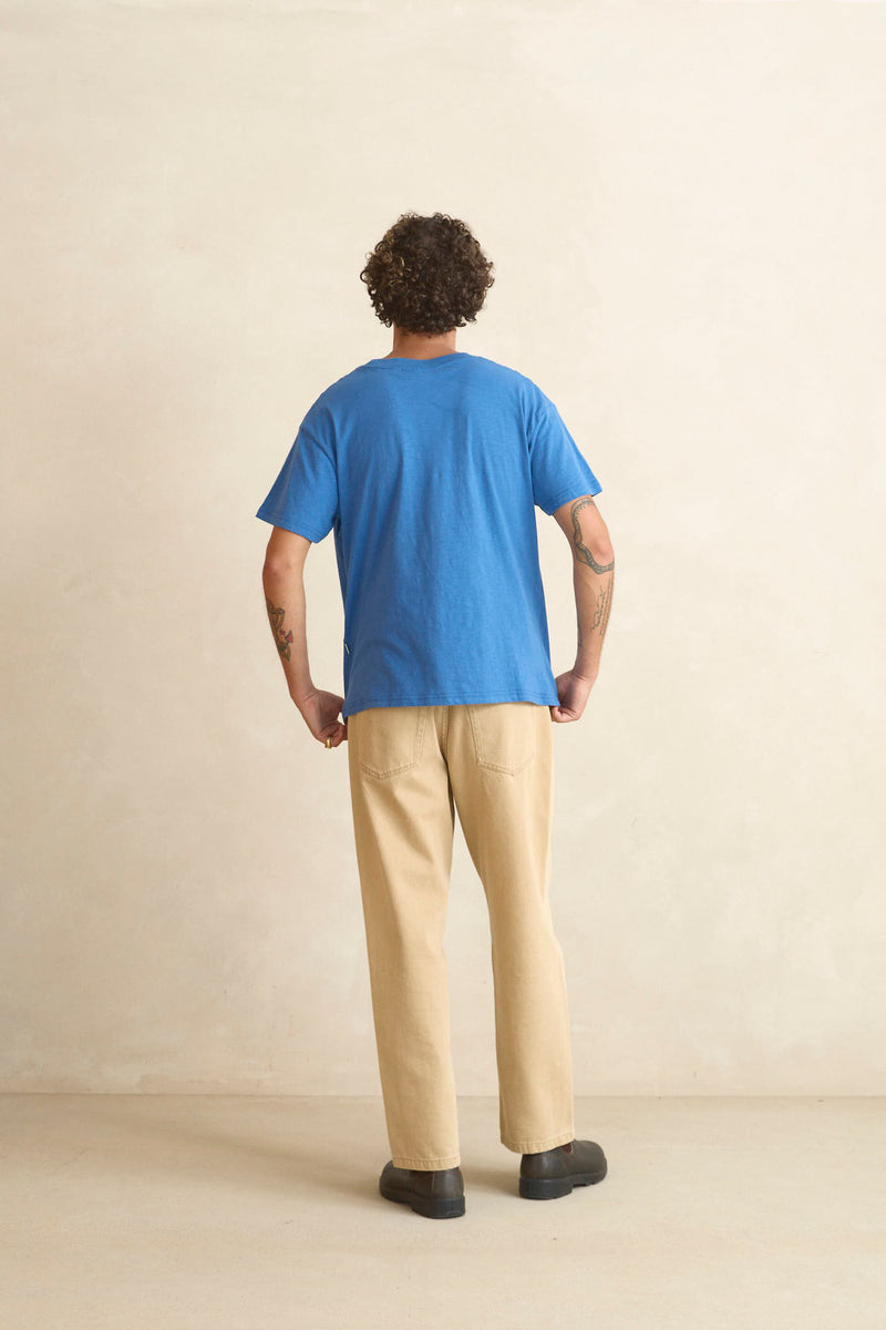 Essential Slub Band Ss T-Shirt Cobalt – Rhythm US
