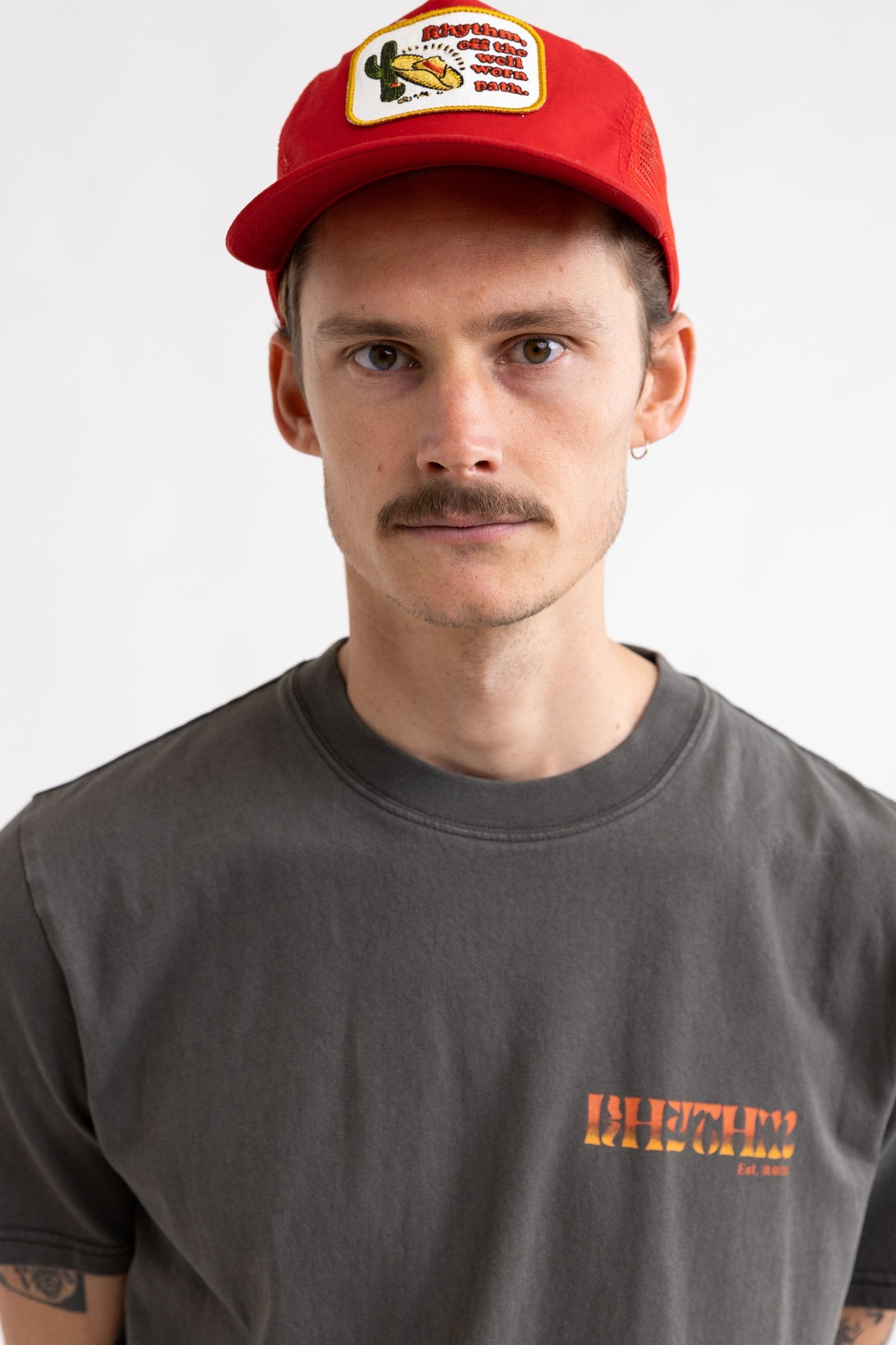 Saguaro Trucker Cap Red – Rhythm US